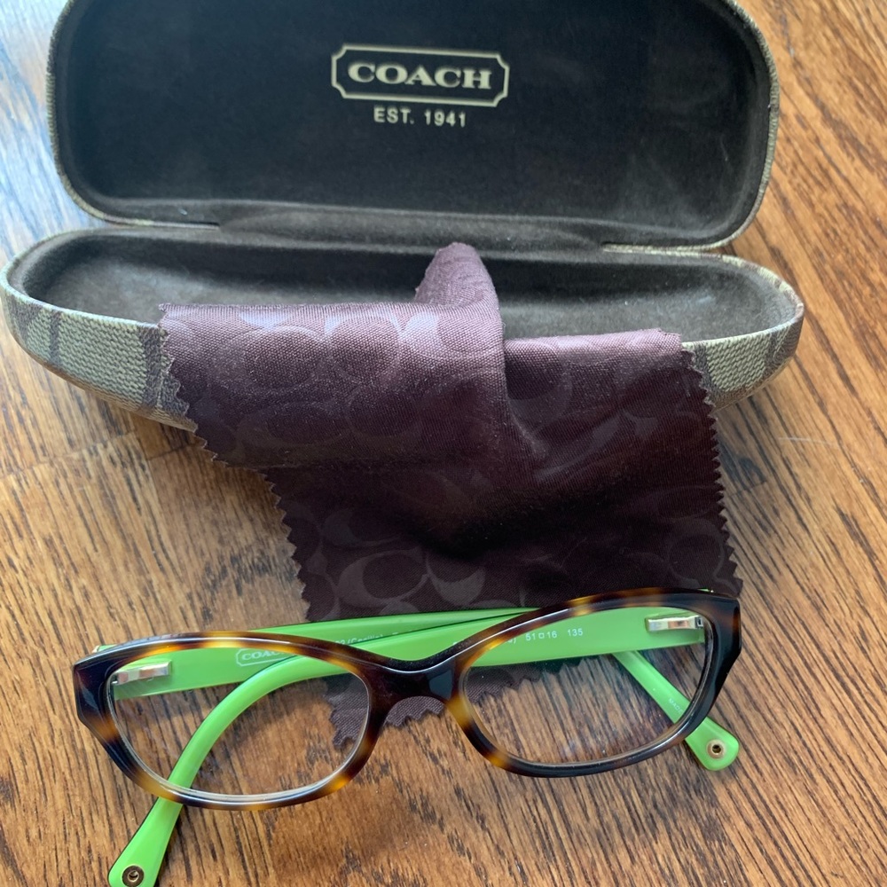 Coach Prescription Eyeglass Tortoise Shell Frames - Gem